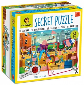 Ludattica secret puzzle s lupou, staveniště