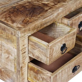 Konferenční stolek hrubé mangovníkové dřevo 70 x 70 x 40 cm - Default Title