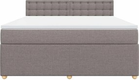 Box spring postel s matrací taupe 180x200 cm textil 3287553