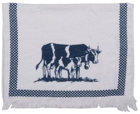 Kuchyňský froté ručník s krávou a telátkem - 40*66 cm