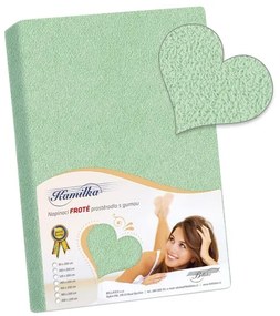 Bellatex Prostěradlo froté světlá zelená rozměr 200x200 cm