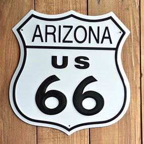 Plechová cedule Route 66 Arizona Shield 30cm x 30cm