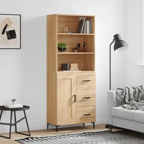 vidaXL Skříň highboard 69,5 x 34 x 180 cm kompozitní dřevo [3190024] Barva: dub sonoma