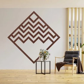 Dřevěná geometrická dekorace čtverec | SENTOP PR0397-A