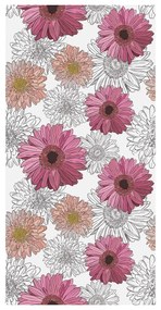 Tapeta - Květy, bílorůžové
