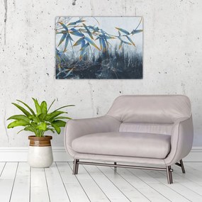 Obraz - Bambus na zdi (70x50 cm)