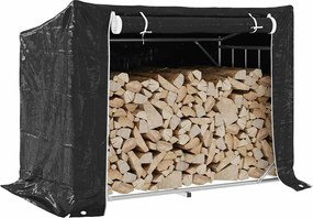 vidaXL Stojan na palivové dřevo s krytem 151x80,5x110,5 cm