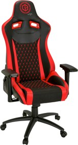 XXXLutz HERNÍ ŽIDLE, vzhled kůže, plochá tkanina, červená, černá MID.YOU - Online Only kancelářské židle - 001918033403
