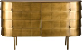 Kovová komoda ve zlaté barvě 117x70x26 cm Hanna – Dutchbone