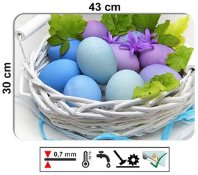 Velikonoční prostírání 039, malovaná vajíčka