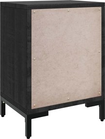Noční stolky 2 ks černé 40x30x55 cm masivní borové dřevo 3120341
