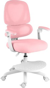 Dětská otočná židle Neoseat JUNI 023 — látka, pratelný potah, růžová