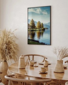Oboustranný plakát Mlhavá Krajina / Podzimní Stromy | 30 x 42 cm | DP351303