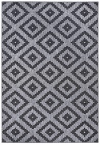 NORTHRUGS - Hanse Home koberce Kusový koberec Twin-Wendeteppiche 105461 Night Silver – na ven i na doma - 160x230 cm