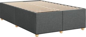 Box spring postel s matrací tmavě šedá 120x190 cm textil 3286620