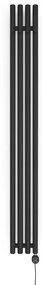 Oltens Stang (e) elektrický radiátor 180x20.5 cm černá 55112300