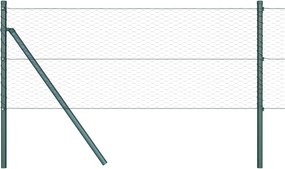 Hexagonální kotvení plotu 50 x 0,6 m Ocel potažená PVC Šedá 3352842