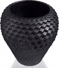 Květináč Cone Black Metallic Poli 10 cm Květináč