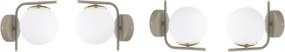 Brilagi - Nástěnná lampa MILO ECRU 1xE27/60W/230V béžová/zlatá