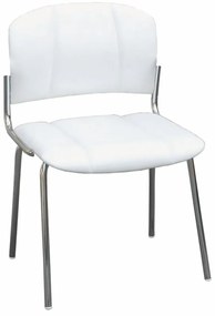 KOVONAX Židle Dana Čalounění: Koženka MEDITAP, Barva látky: MEDITAP 1044, Povrchová úprava (barva): Chrom
