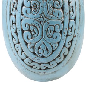 Pálená hlína Dekorativní váza 51 Modrá MEGARA Beliani