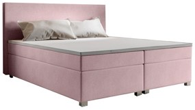 Manželská postel Boxspring 140 cm Simon Comfort (růžová) (s matrací, bez úložného prostoru). 1056317