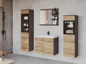 Koupelnový nábytek Apogon I, Barva: matera / breslau kaštan, Sifon k umyvadlu: ne, Osvětlení: bez osvětlení, Baterie: ne