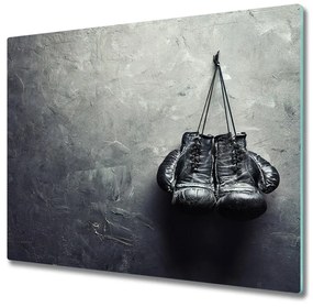 Skleněná krájecí deska Boxerské rukavice 60x52 cm