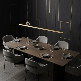 Toolight Toolight, LED stropní svítidlo 90cm, APP1778-CP, zlatá matná, OSW-04056
