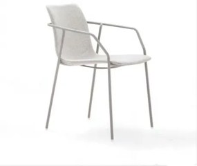 BILLIANI Kovová čalouněná židle SEY 690 Barva kostry bílá kostra GALERIE - čalounění Billiani LÁTKY 2 / LUNA, FLAMENCO, BOEMIAN