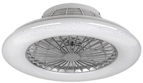 Rabalux - LED Stmívatelné stropní svítidlo s ventilátorem LED/30W/230V + DO