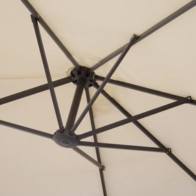 Outsunny Dvouzónový Slunečník 455 x 265 cm, Slunečník UV Ochrana s Ručním Kloubem, Balkónový Slunečník Plážový Slunečník Odolný Větru pro Pláž, Balkó…