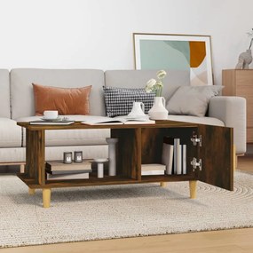 vidaXL Konferenční stolek 90 x 50 x 40 cm kompozitní dřevo [812748] Barva: bílá s vysokým leskem