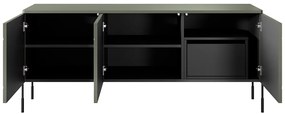 TV stolek Sonatia 150 cm s ukrytou zásuvkou - olivová