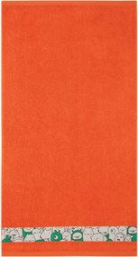 Bavlněný ručník Ufo - oranžová Velikost: osuška 70 x 130