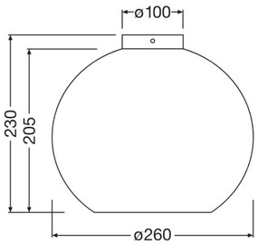 Ledvance - Stropní svítidlo DECOR CARDBOARD 1xE27/15W/230V pr. 26 cm