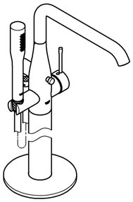 GROHE 23491001 - Vanová baterie ESSENCE 277 mm lesklý chrom