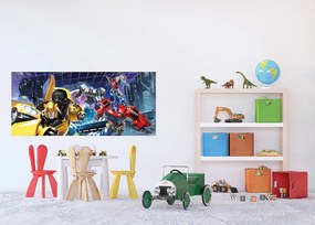 Dětská vliesová fototapeta na zed' Transformers Vzhůru do Boje | 170 x 75 cm | DFTDNH5525