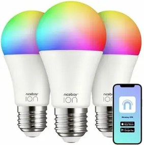 Niceboy ION SmartBulb RGB E27 9W 3ks / LED RGB / E27 / 9W / 806 lm / 2
