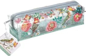 ARGUS Penál Butterfly Garden / Průhledný plast / 21 x 6 x 5 cm