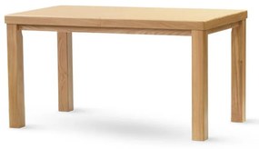Stima Jídelní stůl TEO OAK805, masiv dub | Rozklad: S rozkladem + 40 cm,Délka stolu: 140,Odstín: dýha dub,Šíře stolu: 80