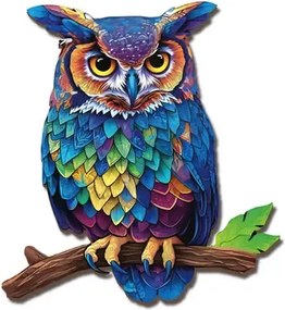 2Kids Toys Dřevěné puzzle Sova / 100+ dílků / od 14 let