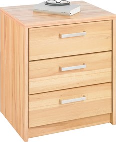 XXXLutz NOČNÍ STOLEK, jádrový buk, barvy buku, 50/60/40 cm Linea Natura - 002686001506
