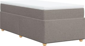 Box spring postel s matrací taupe 80x200 cm textil 3285335