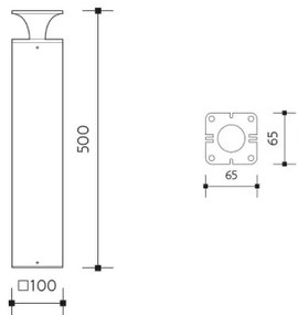 LED Venkovní lampa ORNELA LED/6W/230V 3000K IP54 hnědá