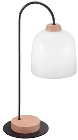 Kolarz A1352.71.W - Stolní lampa NONNA 1xE27/60W/230V dub/bílá