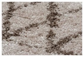 Kusový koberec Shaggy Eza béžový 80x150cm