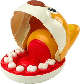 LEAN Toys Pes u zubaře interaktivní hračka lékařská sada nemocný zub