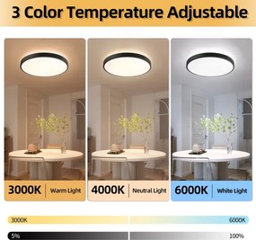 Brilagi - LED Stmívat. svítidlo GLASS POOL DOUBLE LED/80W/230V 60 cm černá + DO