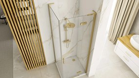 Rea, Sprchová kabina REA Hugo 80x80 Gold Brush, KPL-K8411